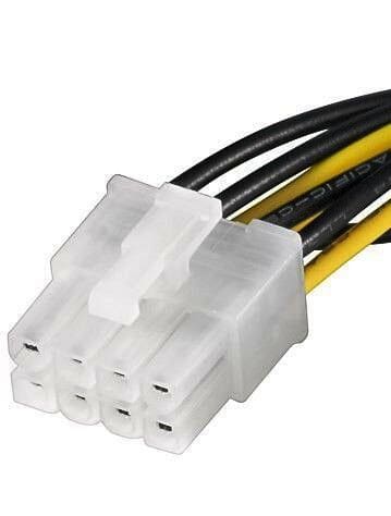 PCI-E power cable 2x4 Pin- 1x8 Pin. 15 cm.