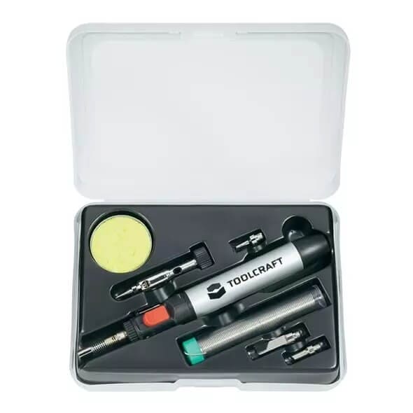 Gasloddekolbe og gasbrænder 1300 °C, manuel start