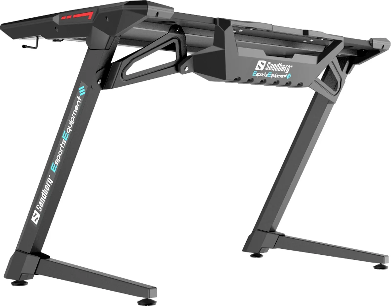 Gamerbord med lys ,LED, Fighter Gaming Desk2, Sort