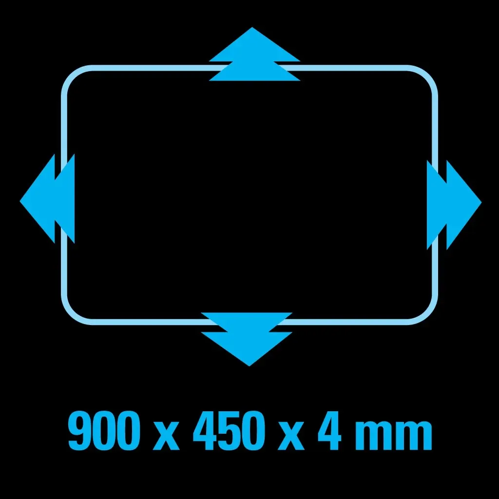 Stor gamer musemåtte med LED lys - RGB Soft Desk Pad XXXL, Sandberg